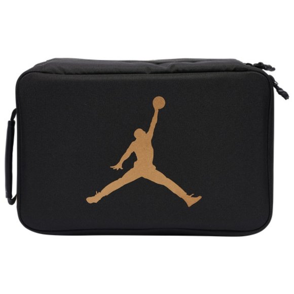 Jordan | Bags | Air Jordan Shoe Box Bag Carrier Black Gold Retro ...